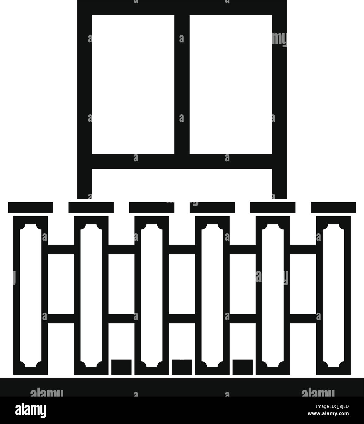 Window with columns icon, simple style Stock Vector Image & Art - Alamy