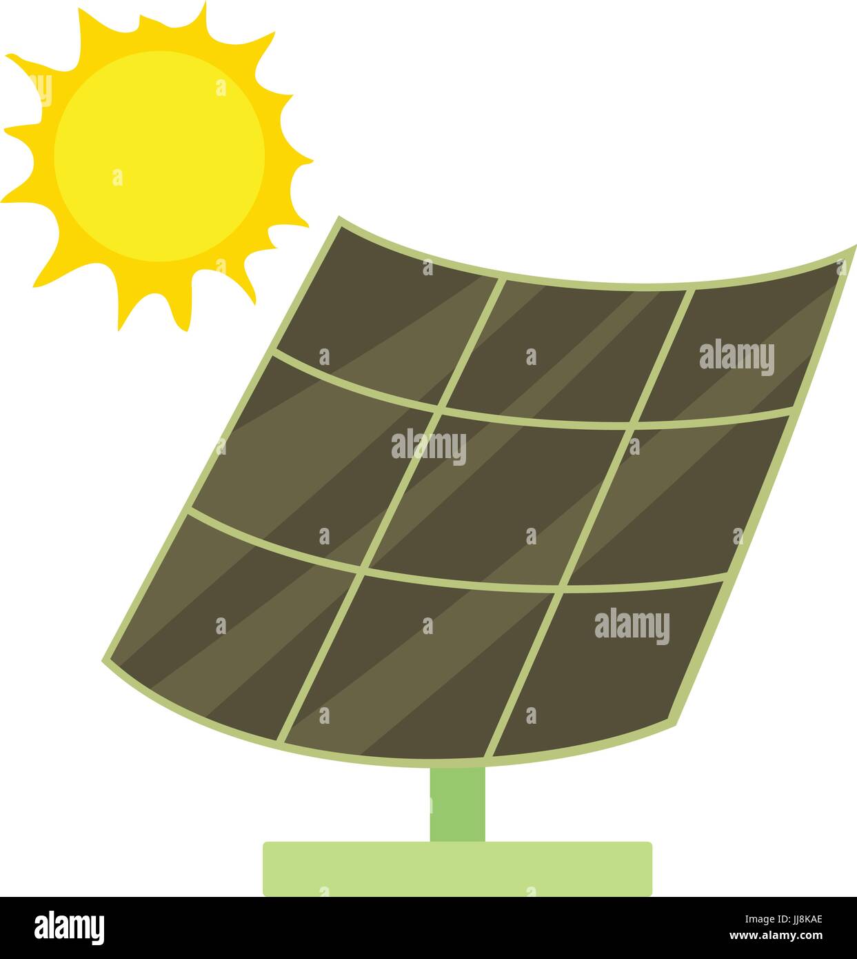 Solar heating panel water Stock Vector Images - Alamy