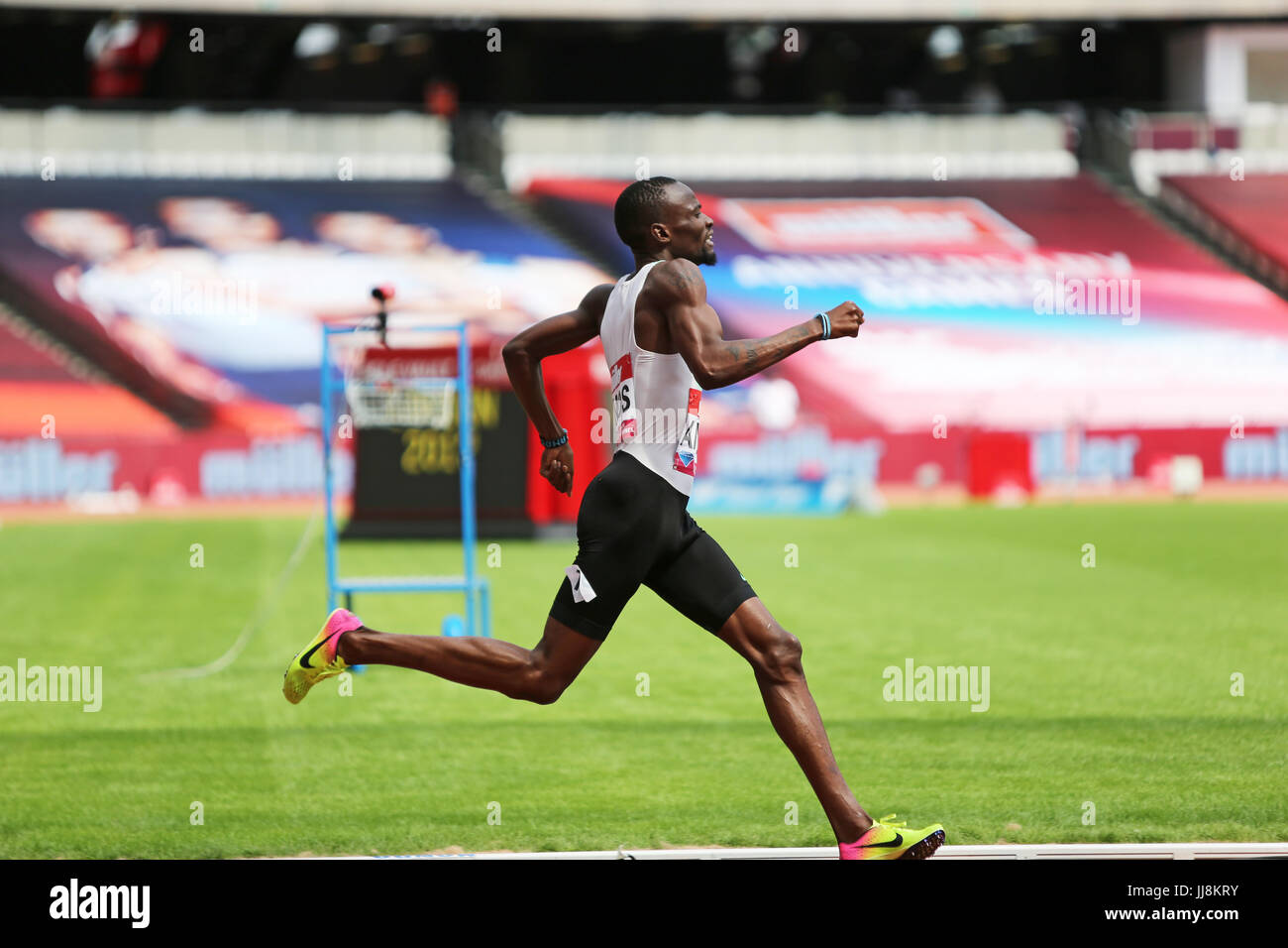 Nijel AMOS, competing in the 800m Men's Final at the 2017, IAAF Diamond ...