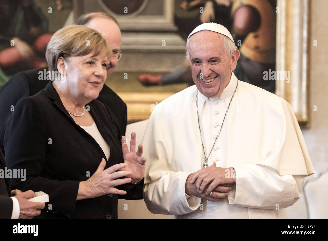 Angela Merkels visits Pope Francis at the Vatican Featuring: Angela ...
