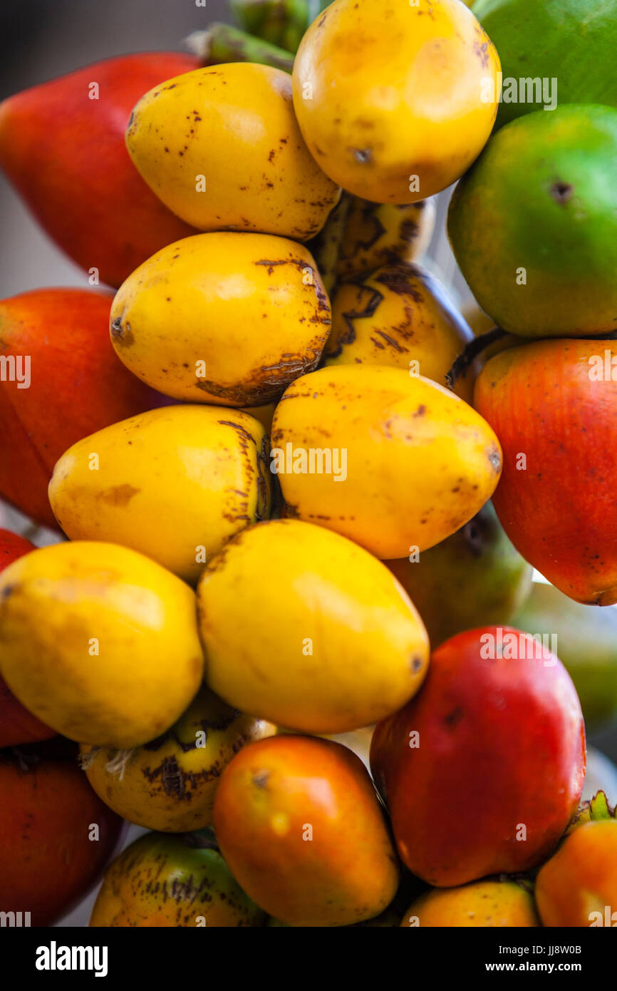Peach palm chontaduro fruit hi-res stock photography and images - Alamy
