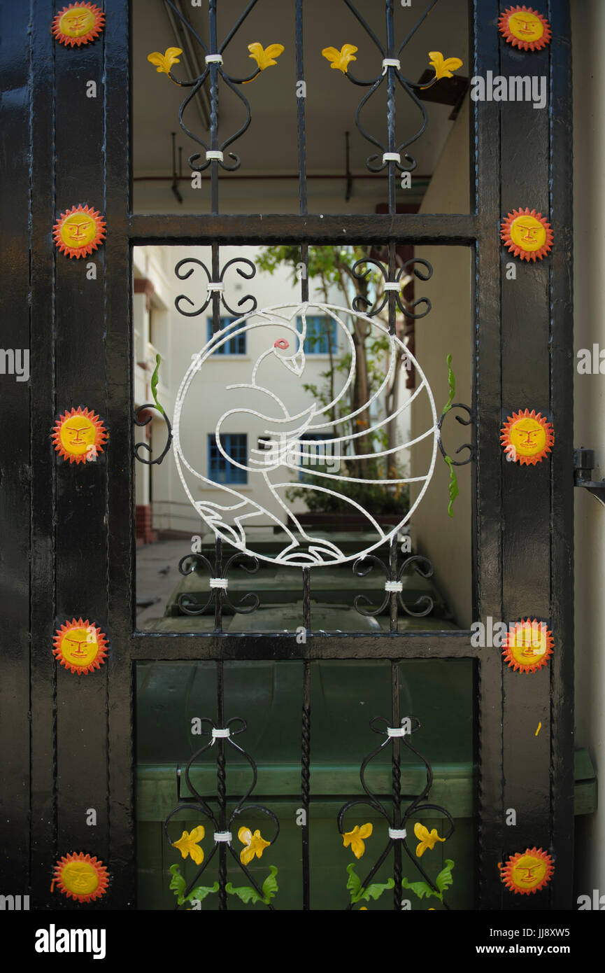 Decorative wrought iron gates hi-res stock photography and images - Alamy