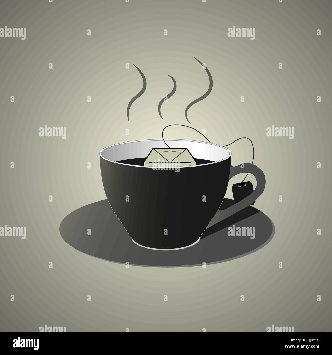 Black tea in take Stock Vector Images - Alamy