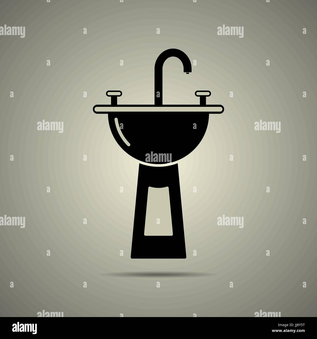 White toilet in room Stock Vector Images - Alamy