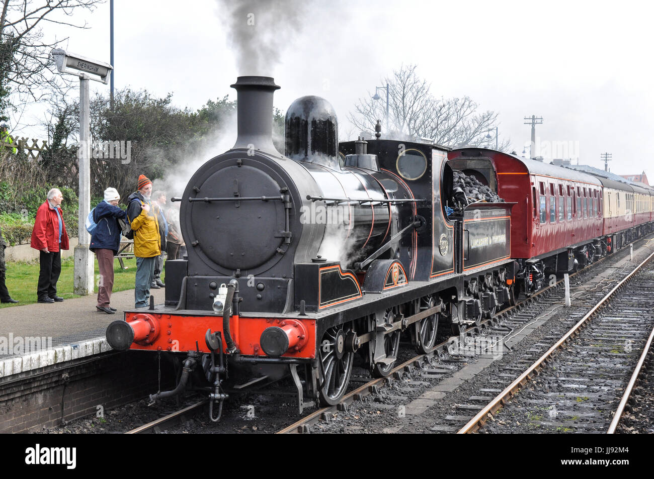 L&YR loco 1300, built in 1896 (later LMS 12322 and BR 52322) at ...
