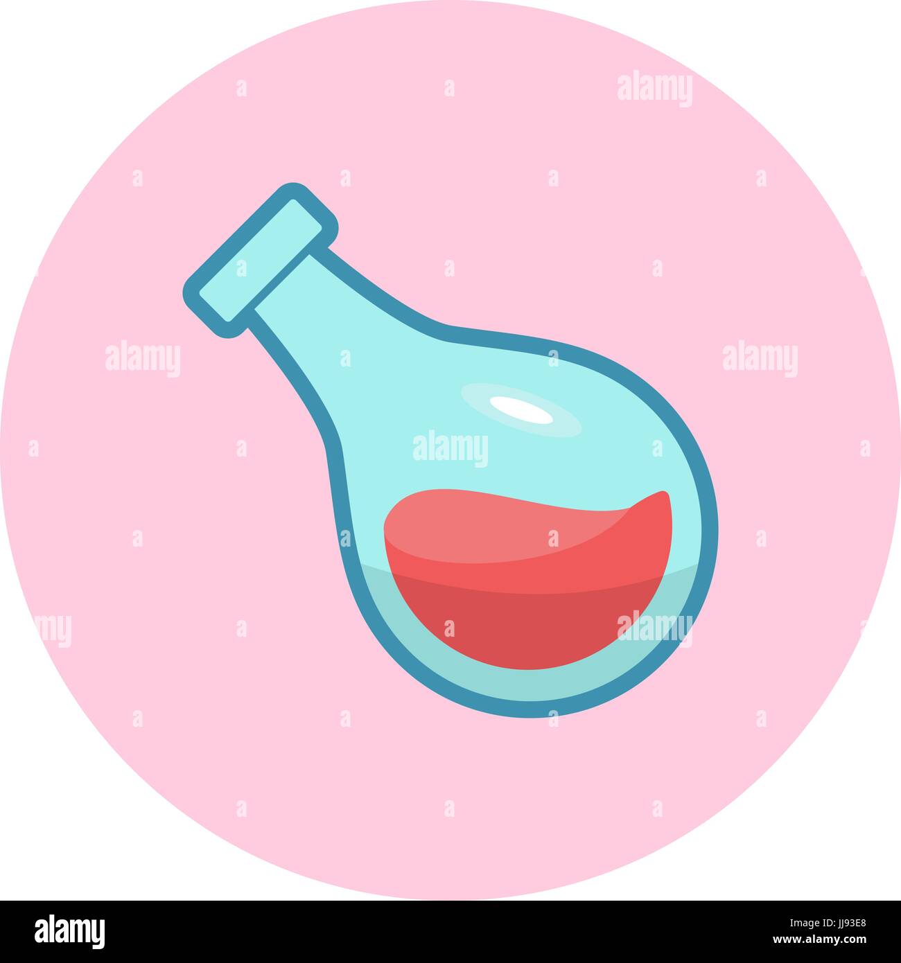 Flat chemical bottle Stock Vector Images - Alamy