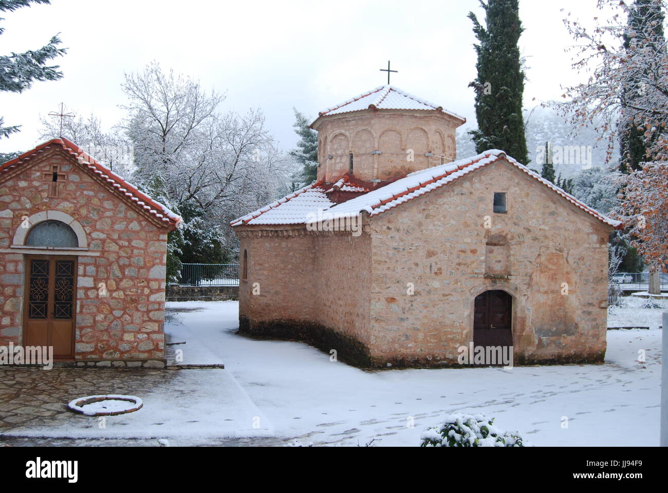 Agia Lavra Monasteri Stock Photo - Alamy