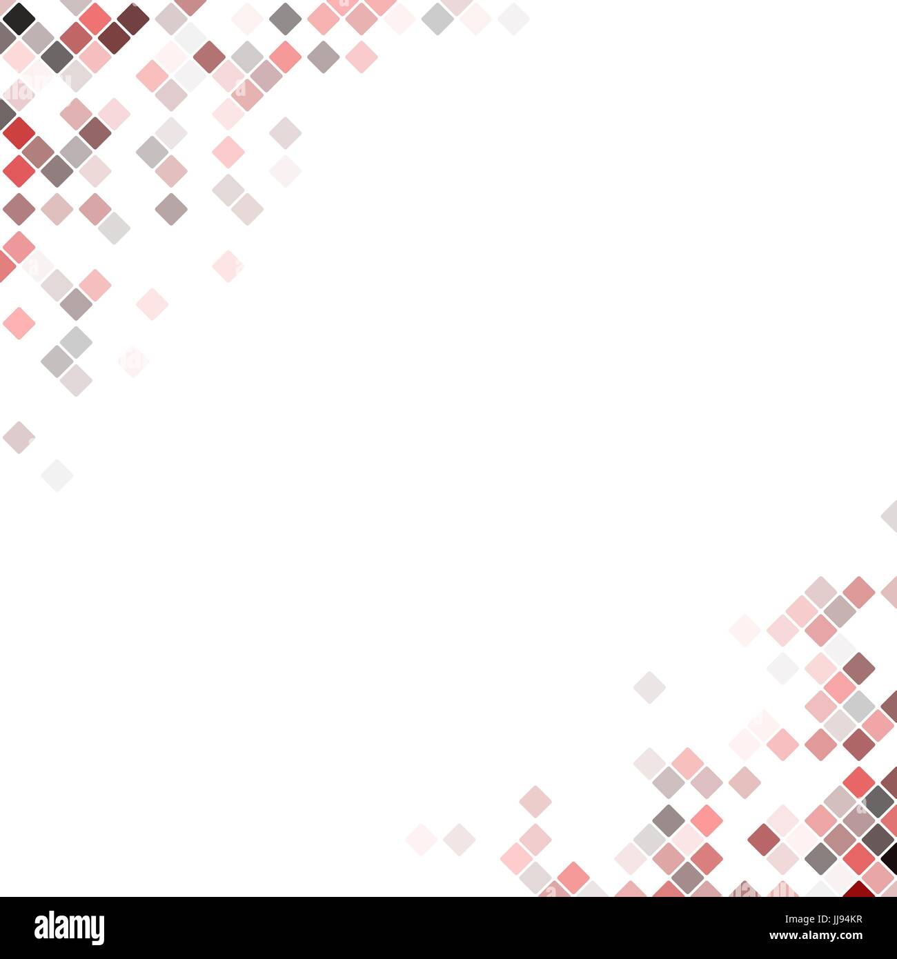 Abstract pixel square corner design background - vector illustration from rounded diagonal ...