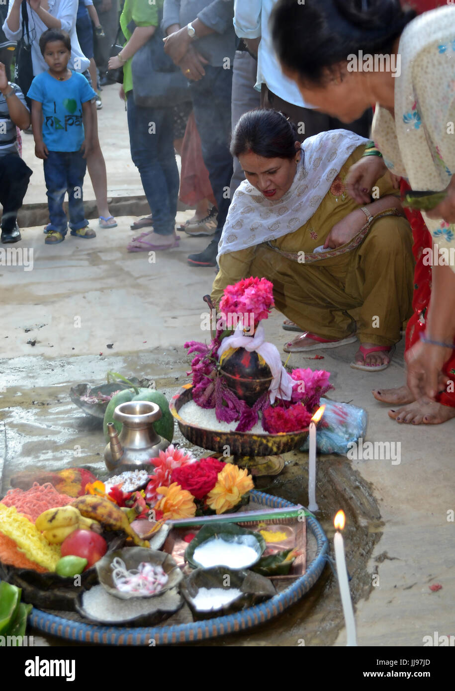 Nepal dashain festival hi-res stock photography and images - Alamy