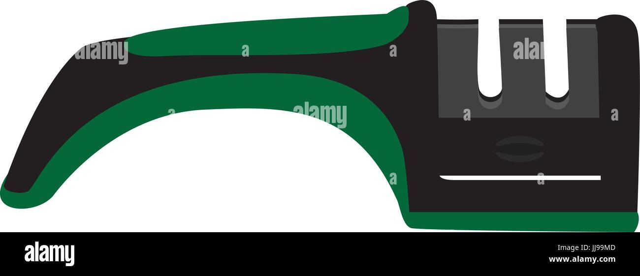 Knife sharpening steel Stock Vector Images - Alamy