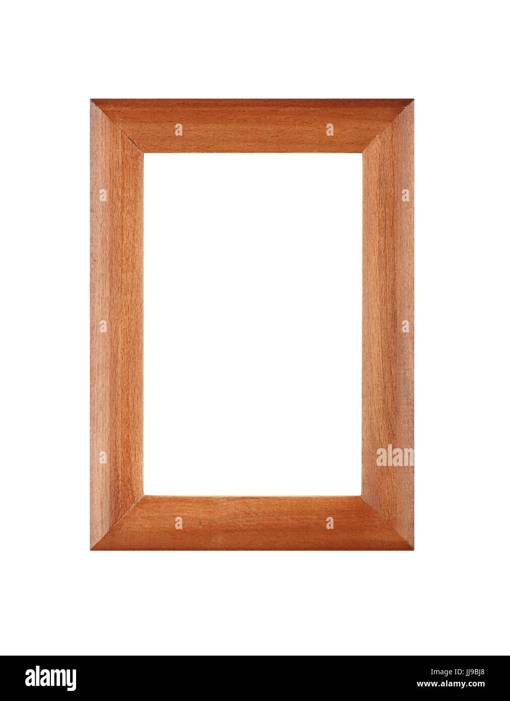 Simple minimalistic vertical wooden brown classic frame for picture or ...