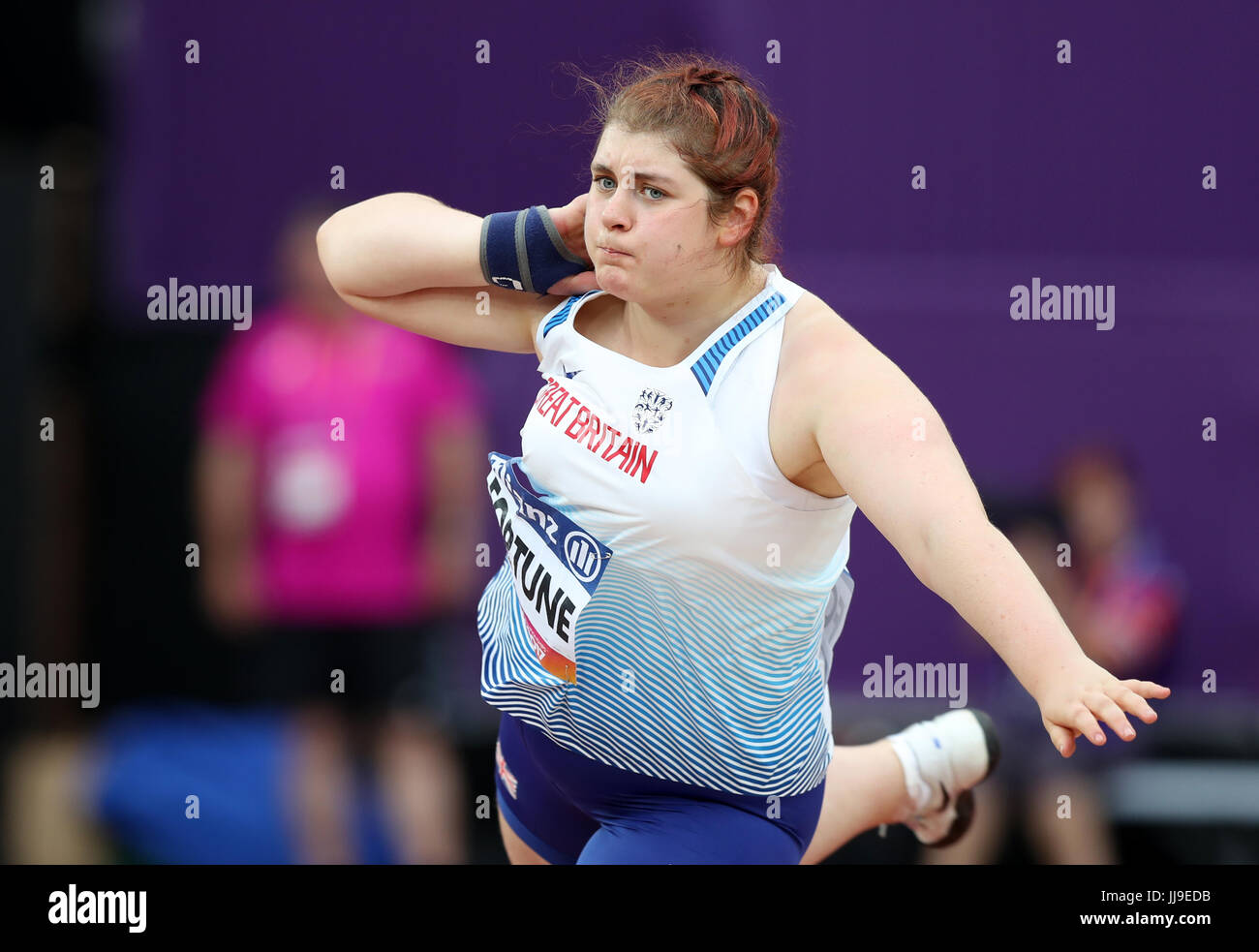 Great Britain's Sabrina Fortune during the Women's Shot Put F20 Final ...