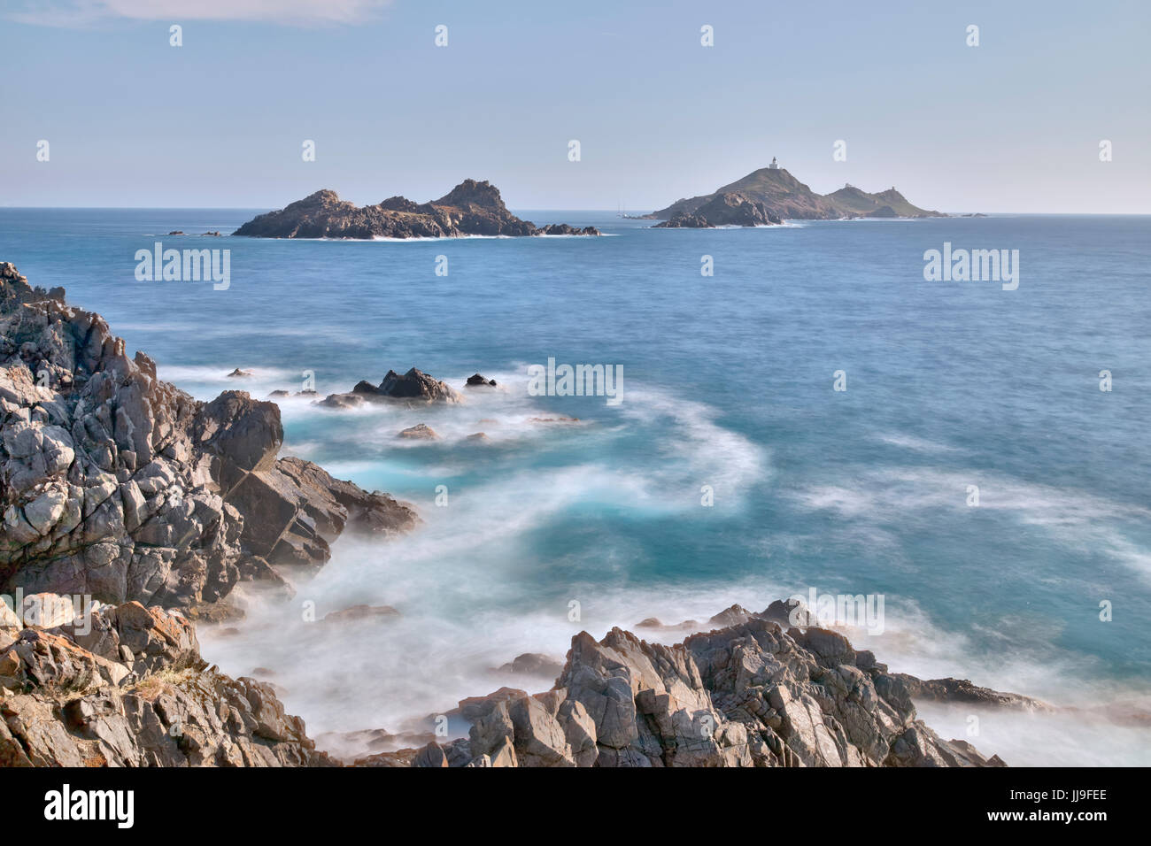 Pointe de la Parata, Iles Sanguinaires, Ajaccio, Corsica, France Stock ...