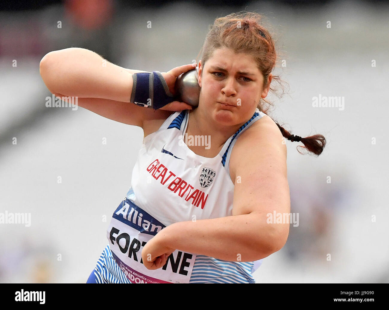 Great Britain's Sabrina Fortune during the Women's Shot Put F20 Final ...