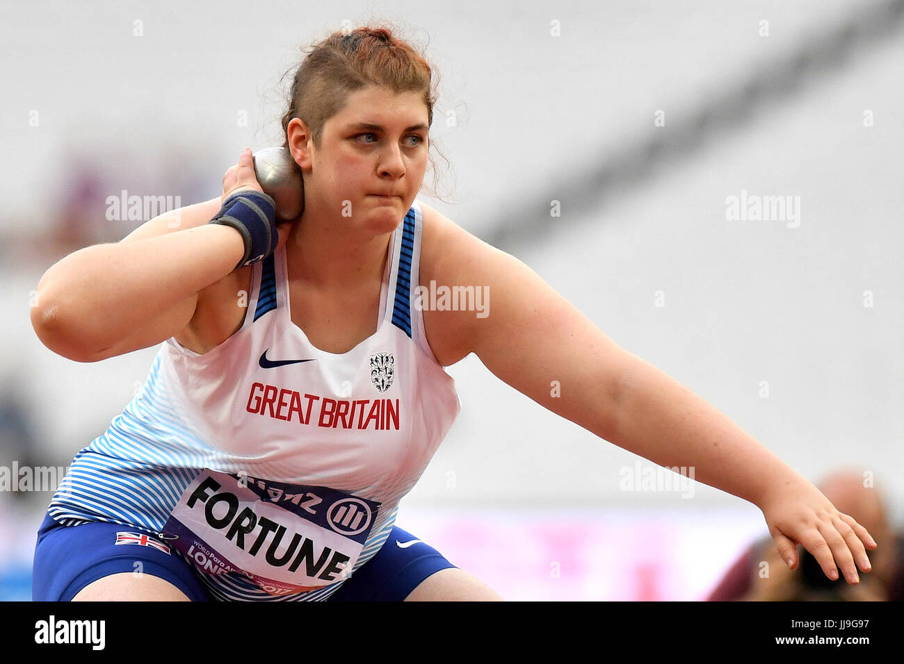 Great Britain's Sabrina Fortune during the Women's Shot Put F20 Final ...