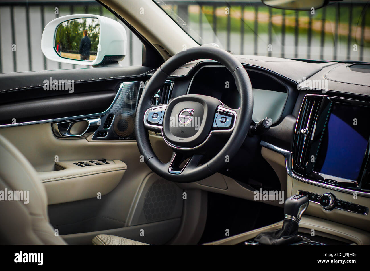 MOSCOW, RUSSIA - MAY 3, 2017 VOLVO V90 CROSS COUNTRY, interior view ...