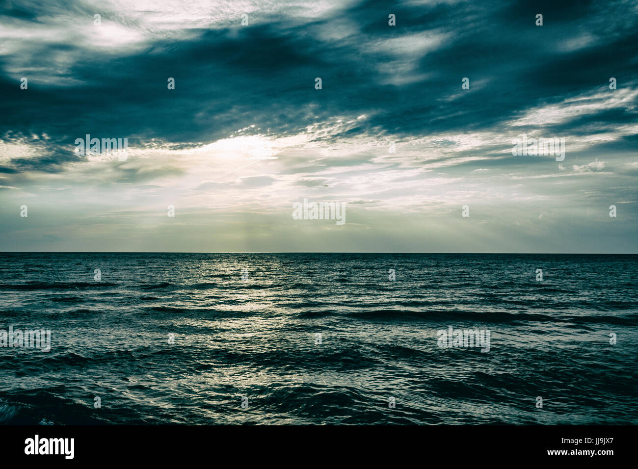 Sunset over Lake Huron Grand Bend Ontario Canada Stock Photo - Alamy