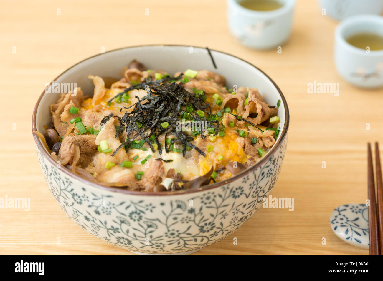 The View of Delicious Japanese Food Udon Noodle on the Table Stock ...