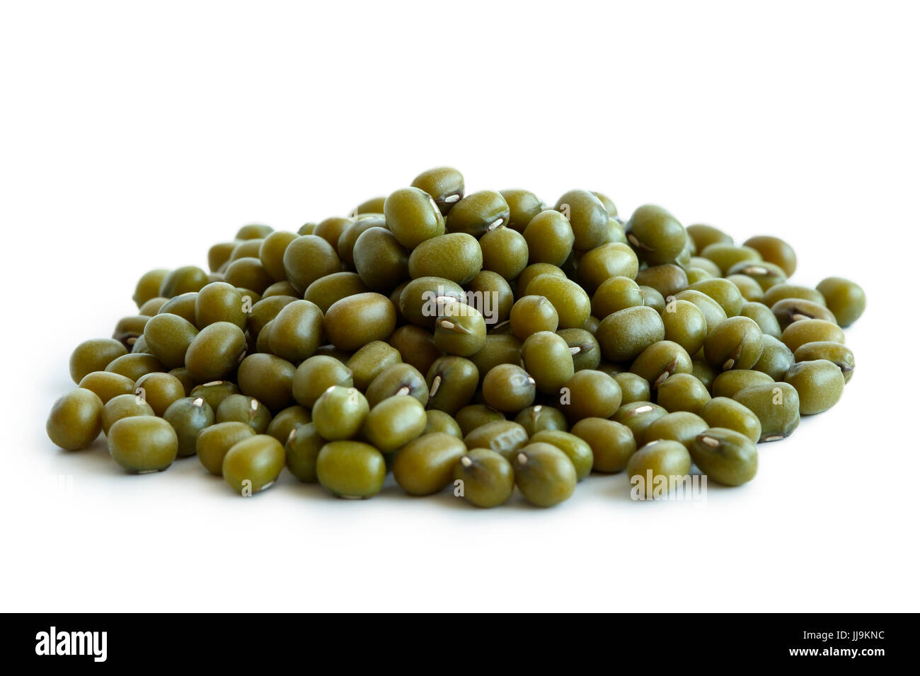 Heap of dry mung beans isolated on white Stock Photo - Alamy