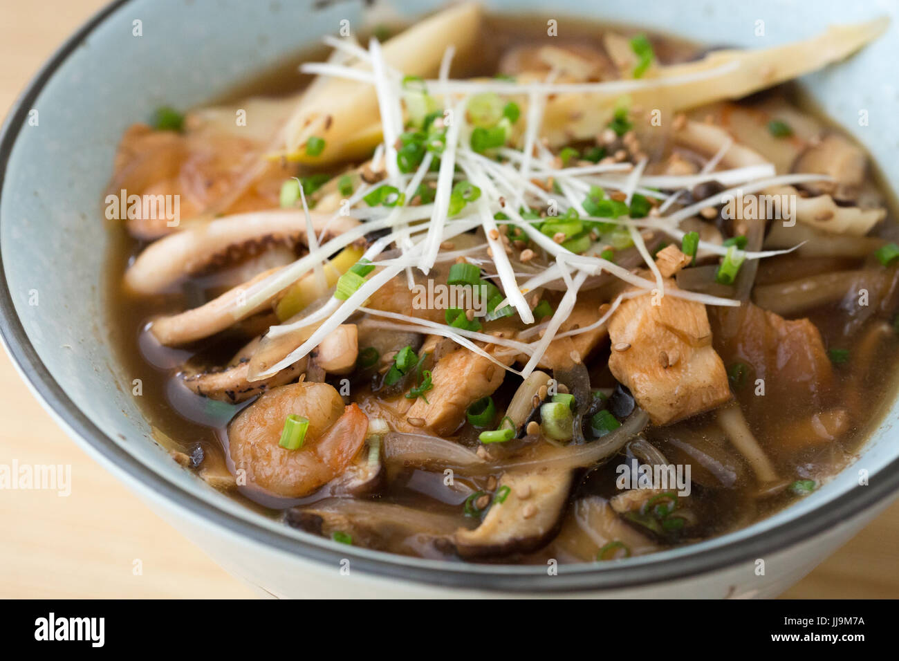 The View of Delicious Japanese Food Udon Noodles on the Table Stock ...