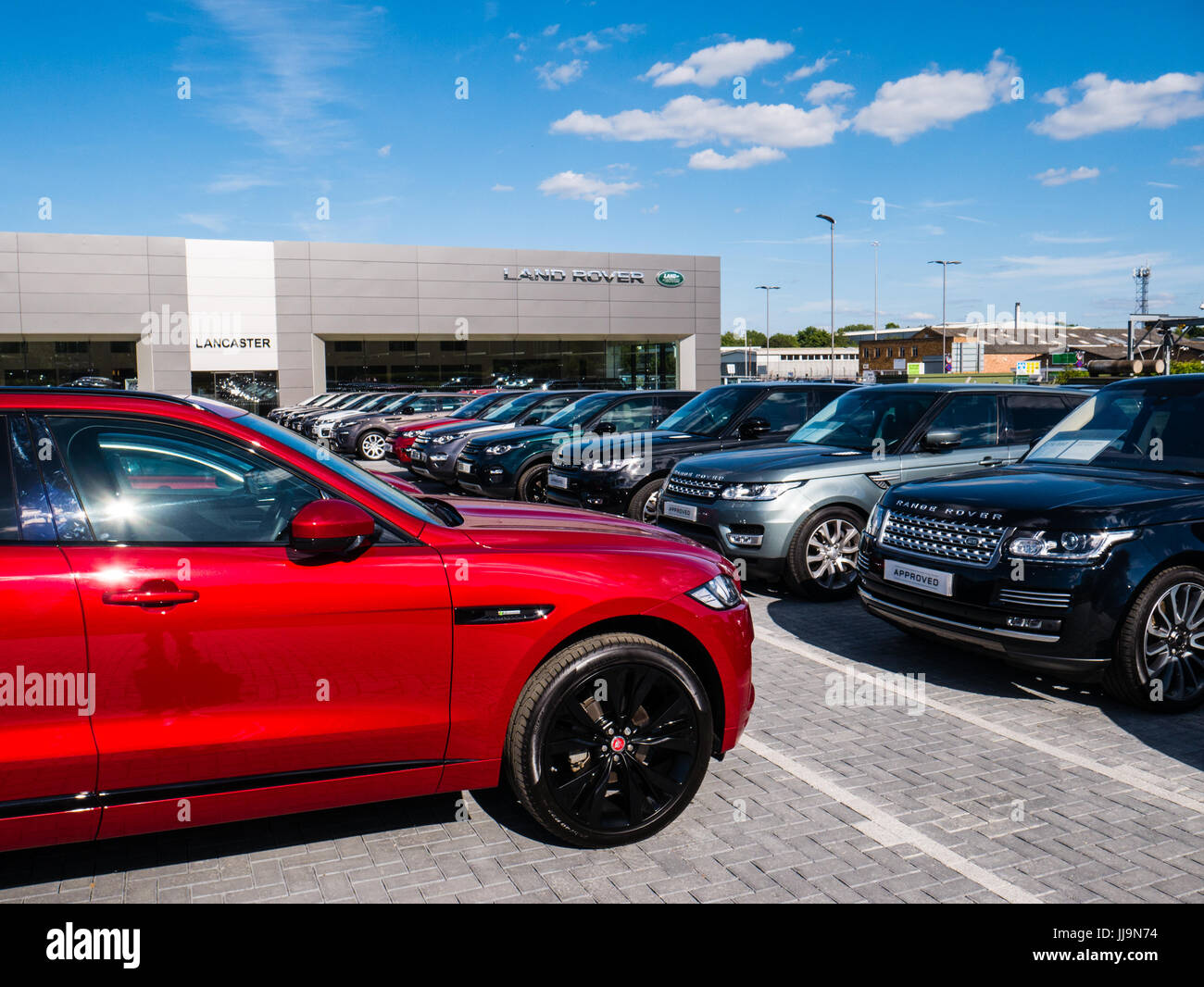 Lancaster, Jaguar, Rang rover Car Showroom, Reading, Berkshire, England ...