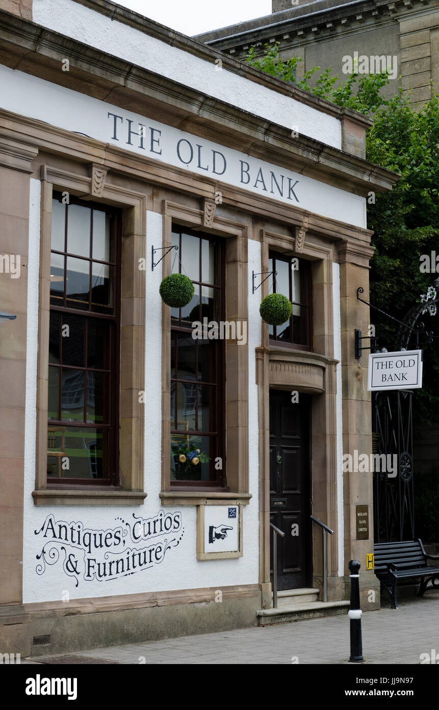 Old bank building, South Molton, Devon Stock Photo - Alamy