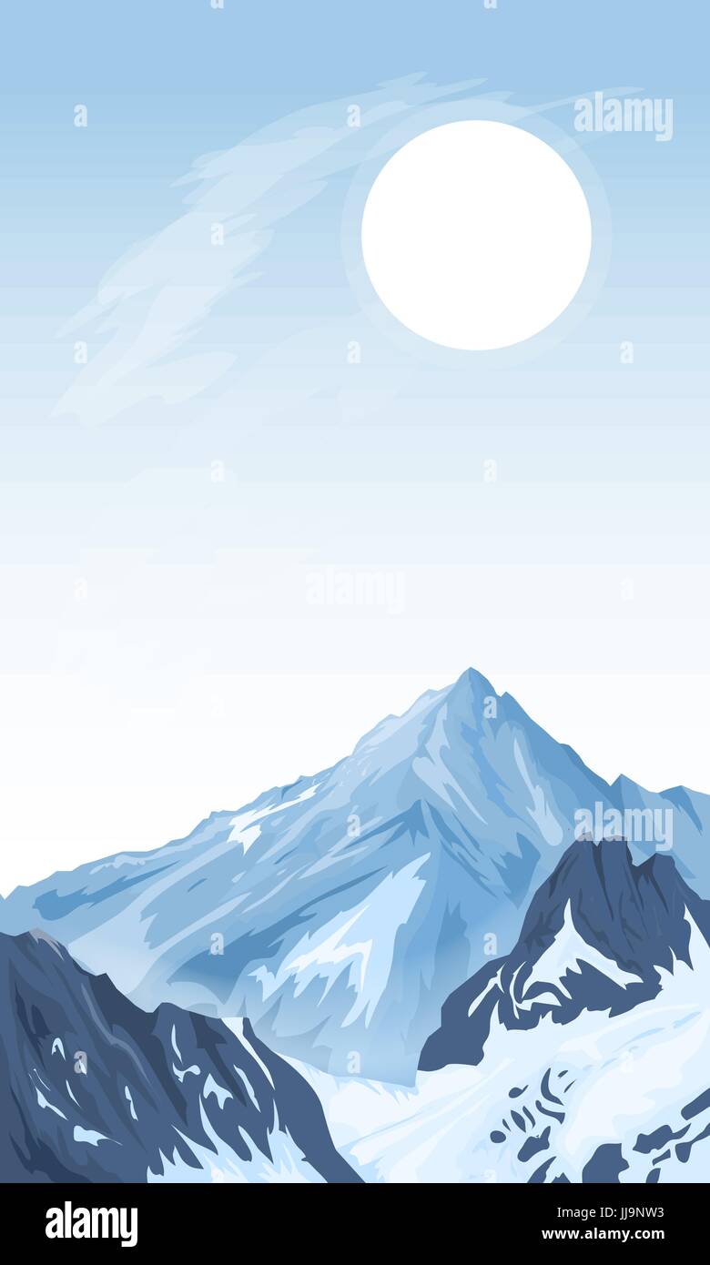 Vertical mountain background Stock Vector Image & Art - Alamy