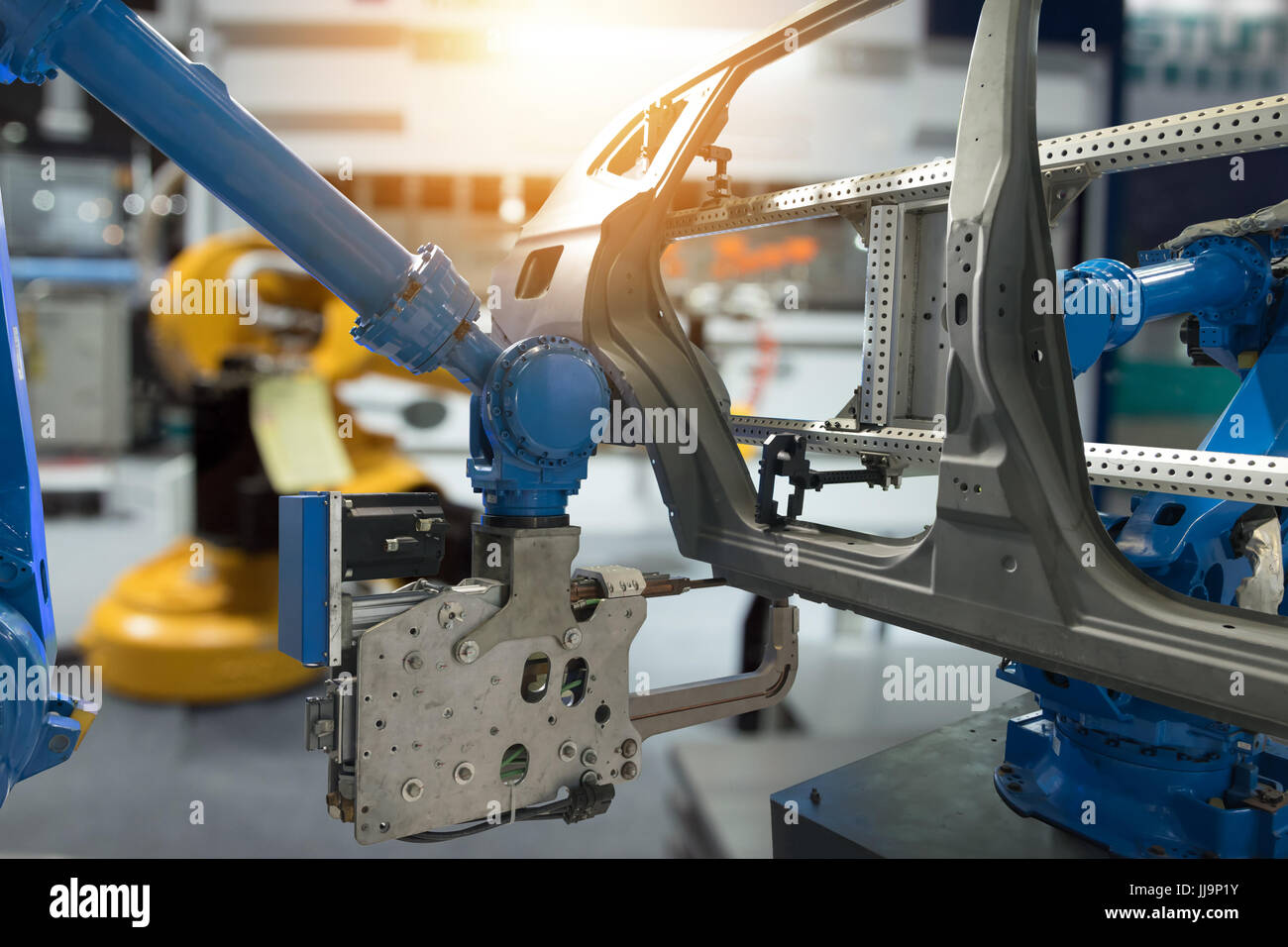 Automobile manufacturing production industrial machine , factory robot ...