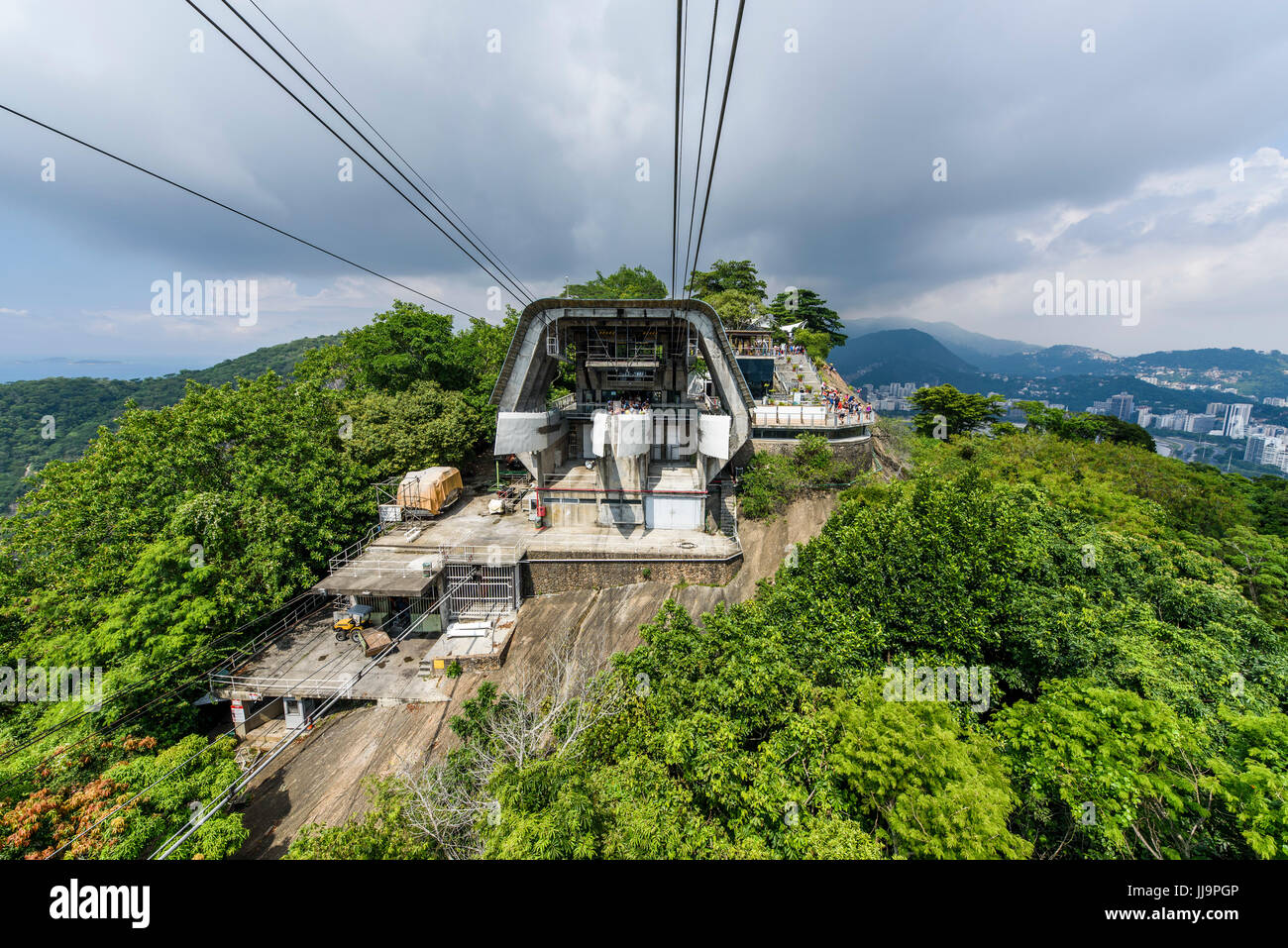 Riding the cable car in Sugar Loaf Mountain, Rio de Janeiro, Brazil ...