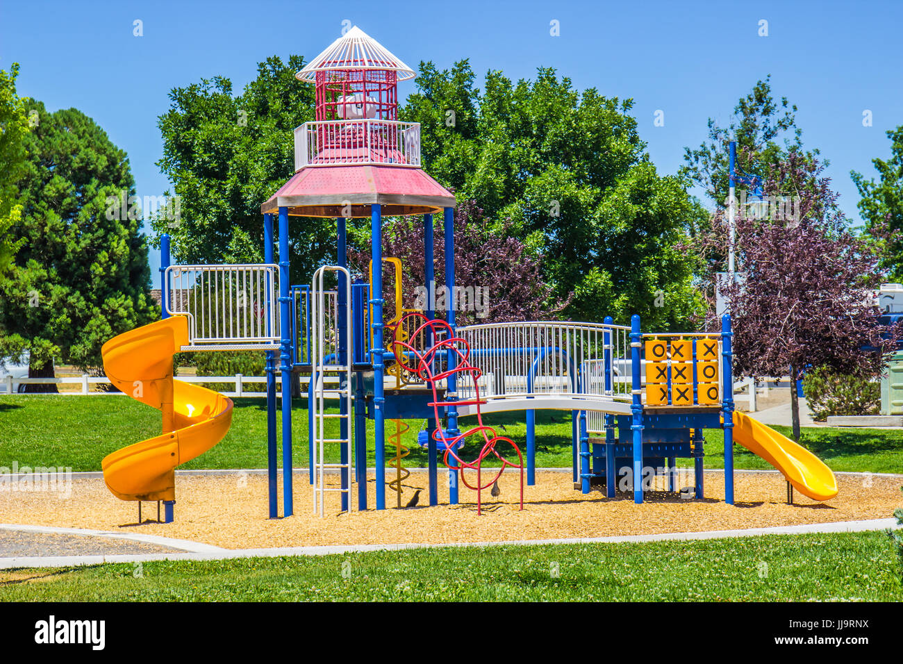 Children's Playground Set Stock Photo - Alamy