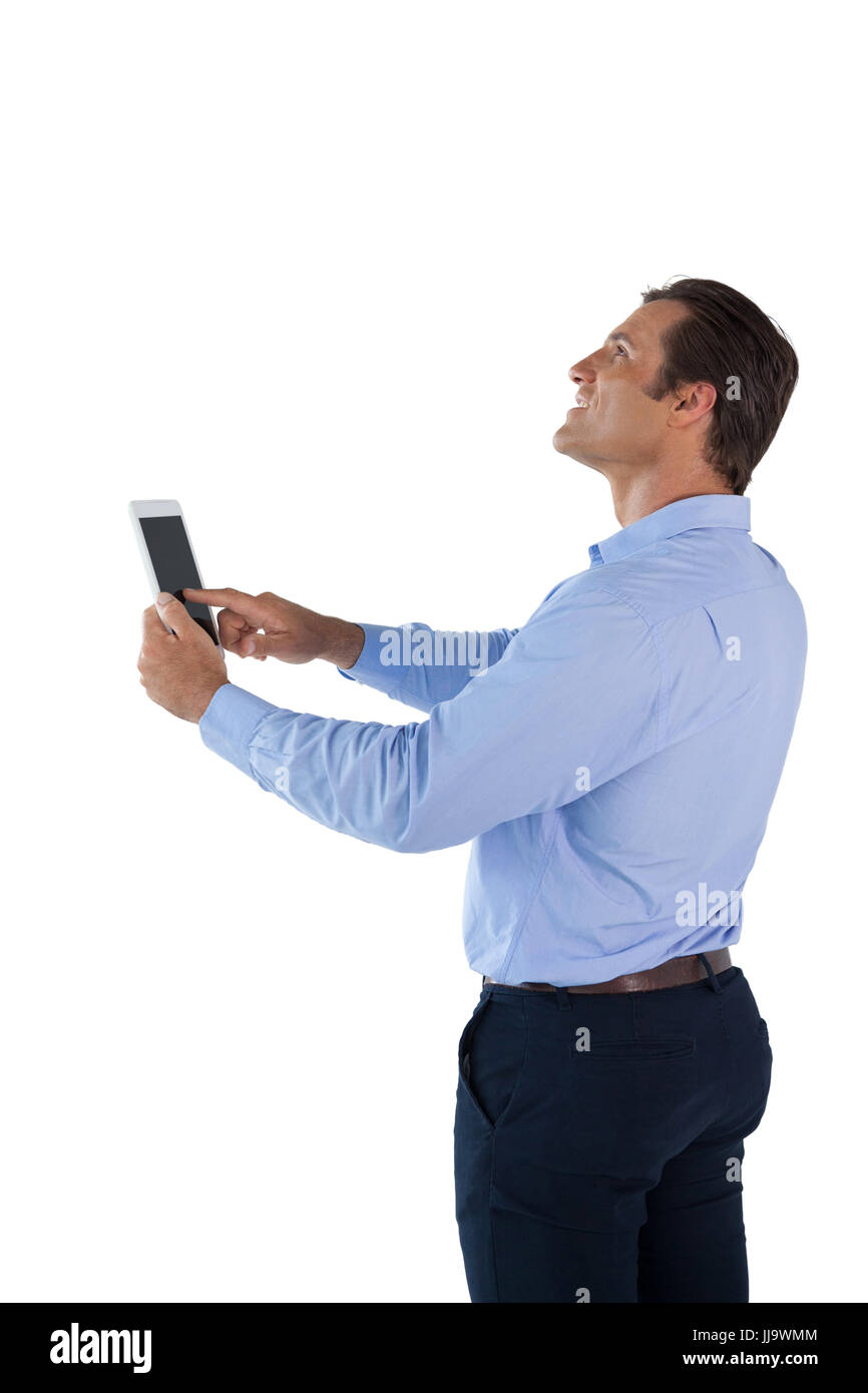 Happy black girl computer Cut Out Stock Images & Pictures - Alamy