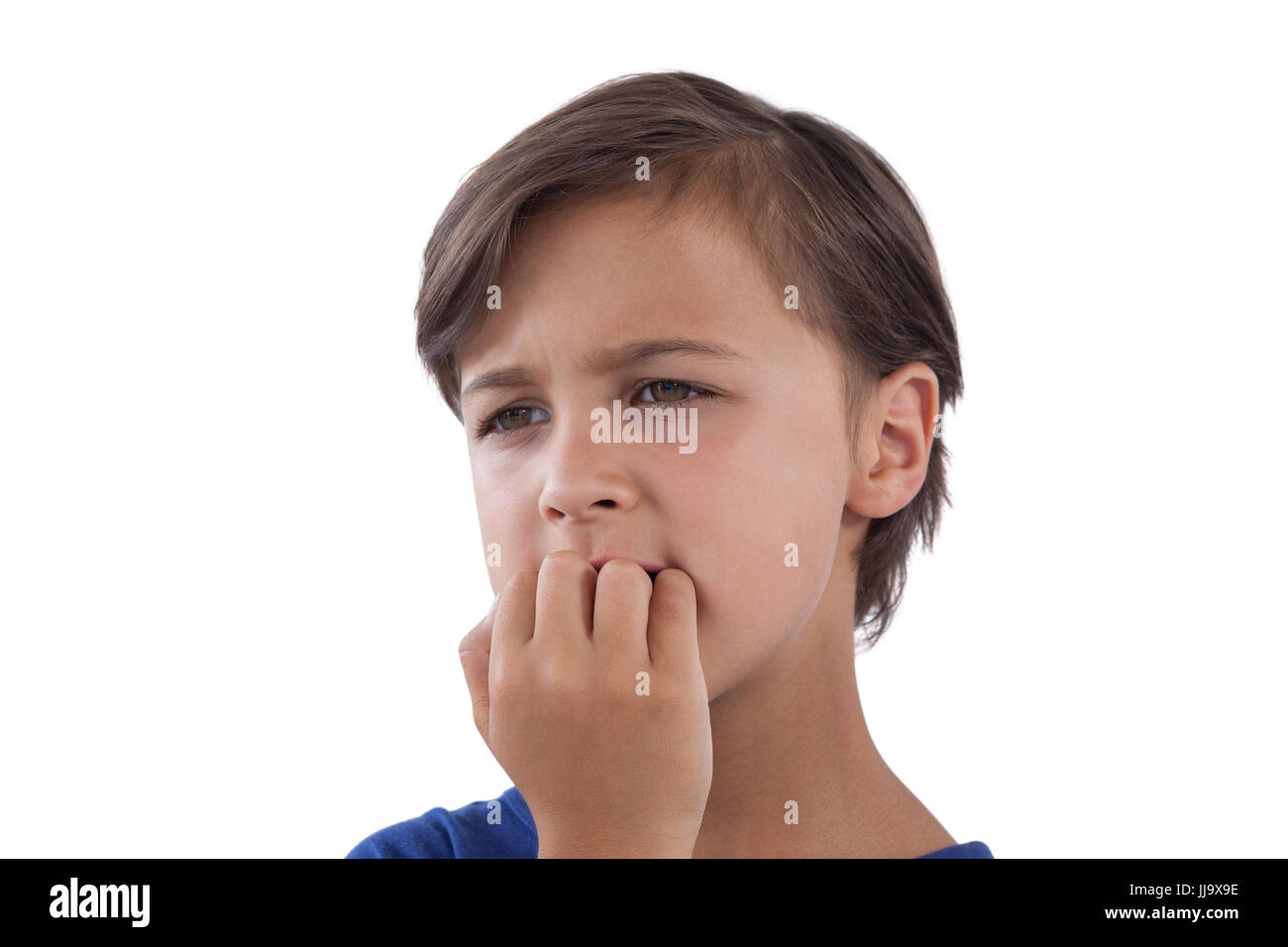 Biting finger hi-res stock photography and images - Alamy