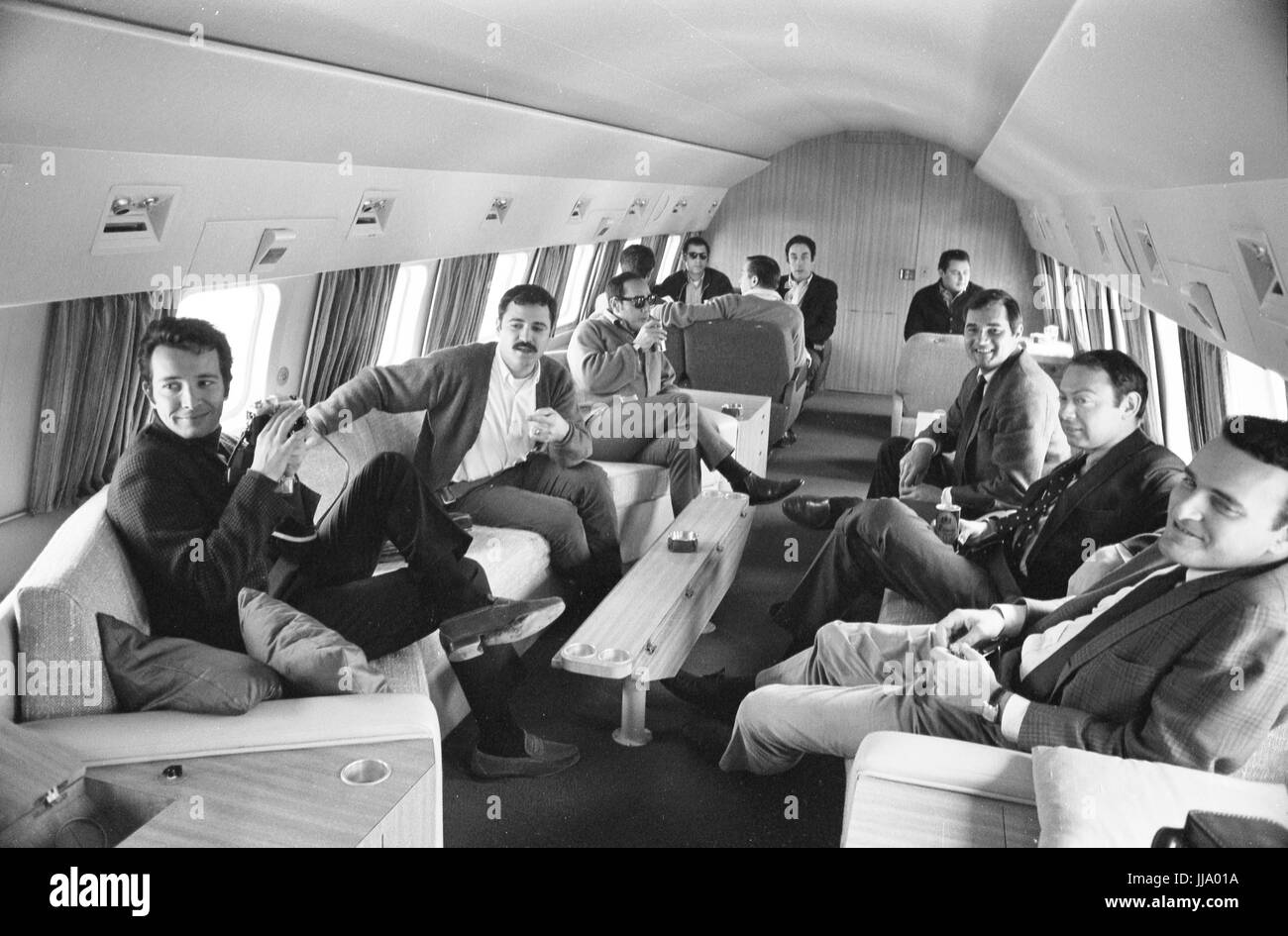 Left to right Herb Alpert, John Pisano, Lou Pagani, 3 unknowns, Bob ...