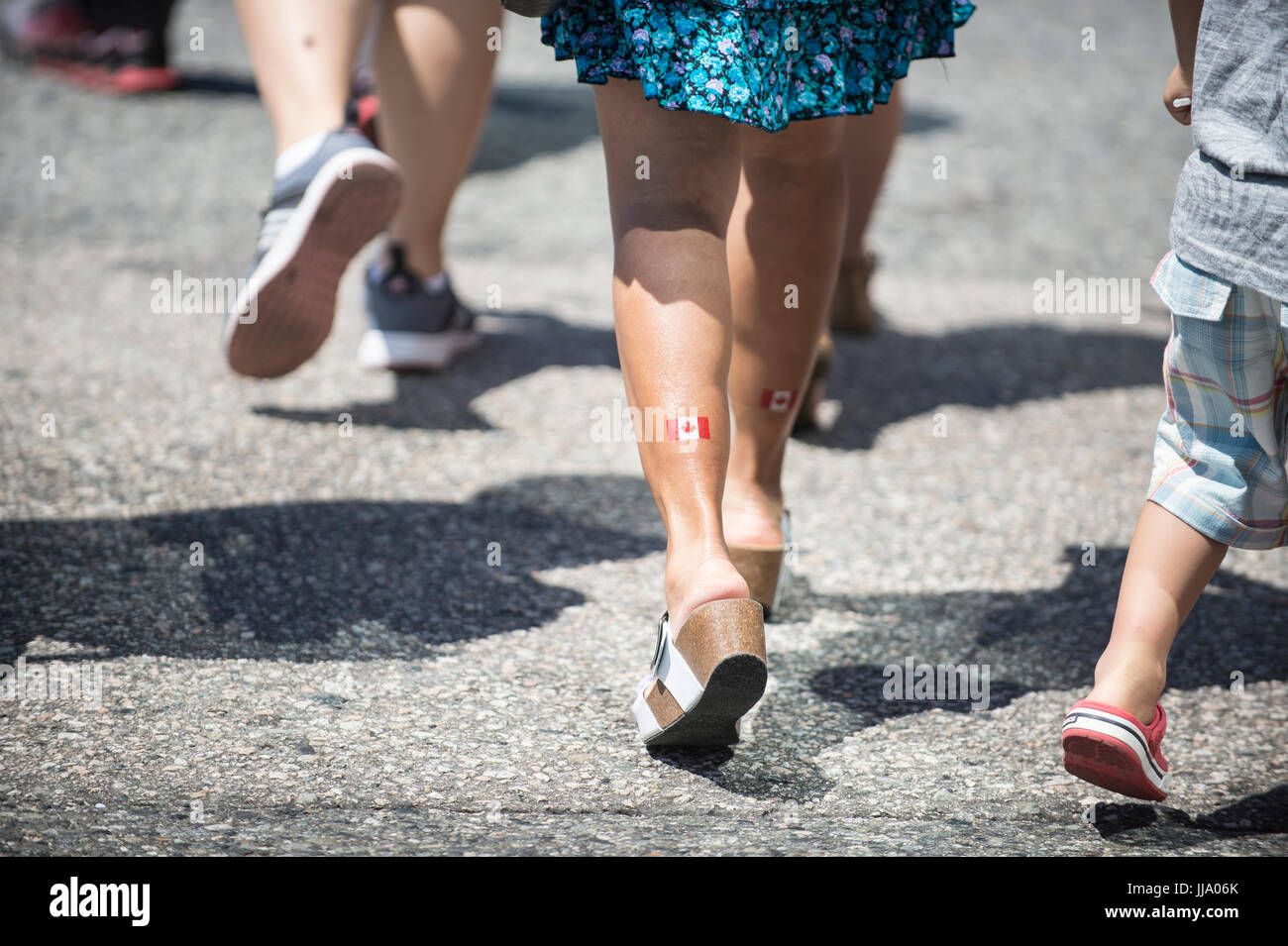 Canadian woman flag hi-res stock photography and images - Alamy