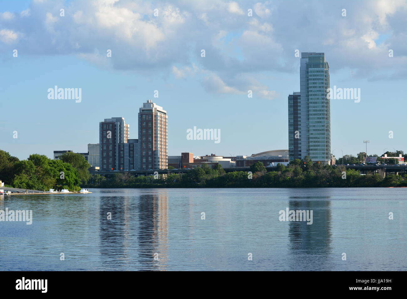 Boston University in Allston, Massachusetts along the Charles River ...