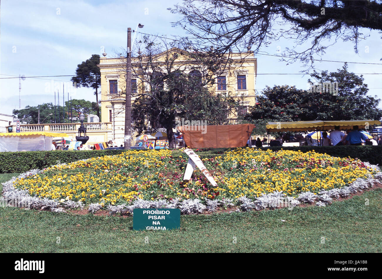 Flower Clock; Curitiba; Paraná; Brazil Stock Photo - Alamy