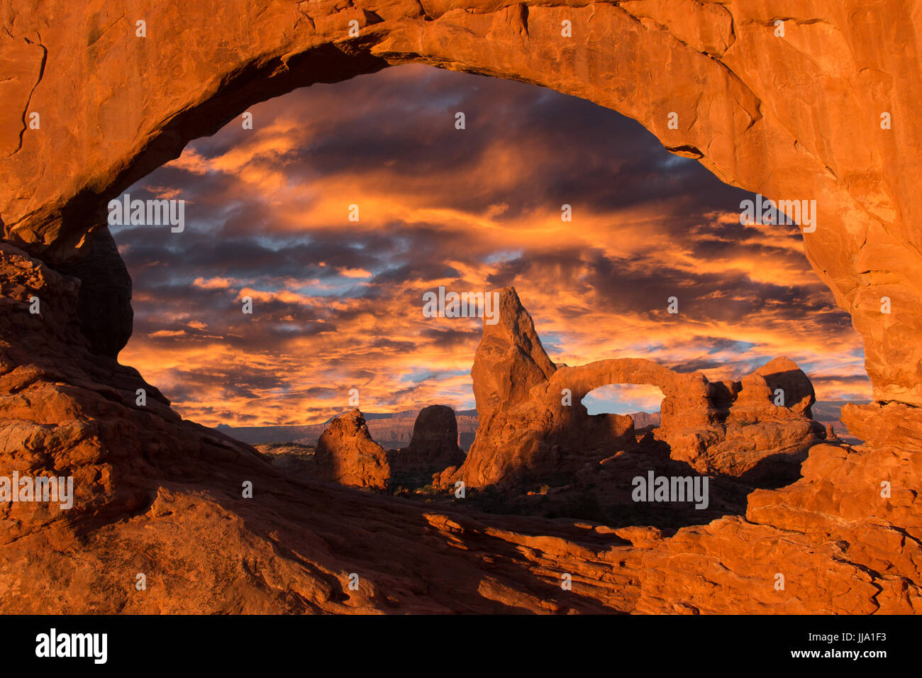 South Window Arch, Arches National Park Stock Photo - Alamy