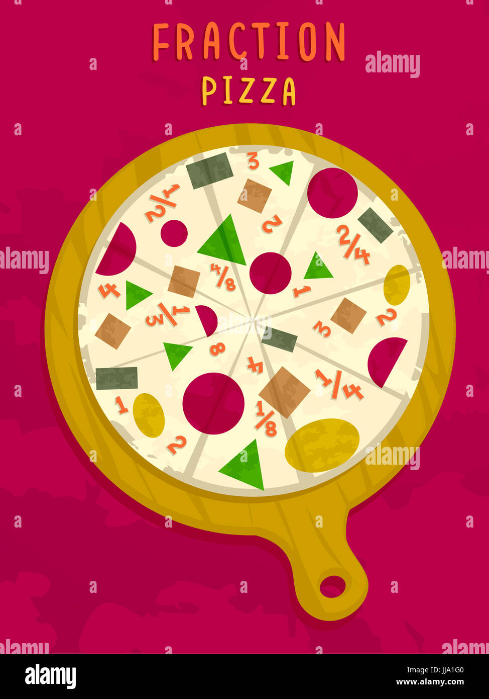 Fractions pie hi-res stock photography and images - Alamy