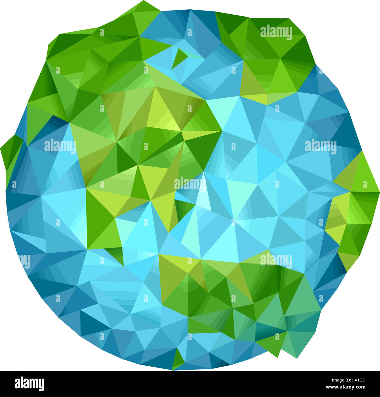 Abstract Illustration Featuring a Mosaic of the Earth Made of Different ...
