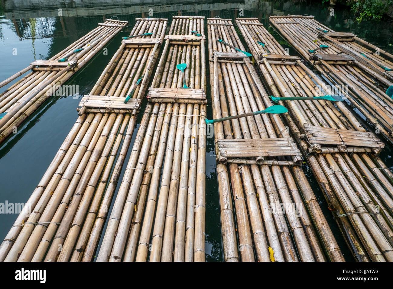 raft on the river in the Philippines Stock Photo - Alamy