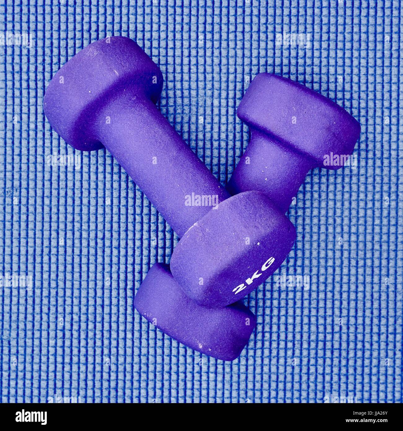 A studio photo of gym equipment Stock Photo - Alamy