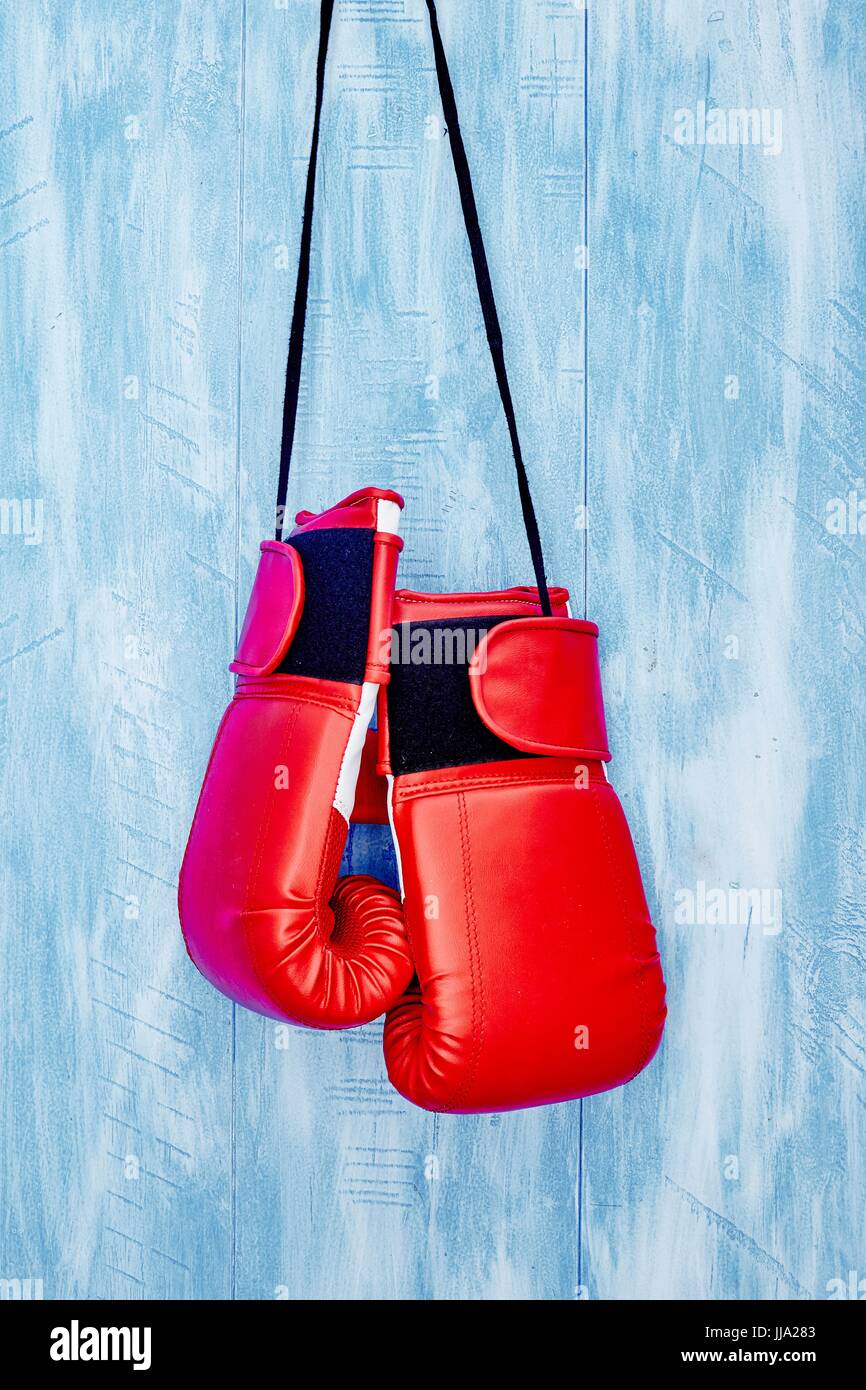 A studio photo of boxing gloves Stock Photo - Alamy