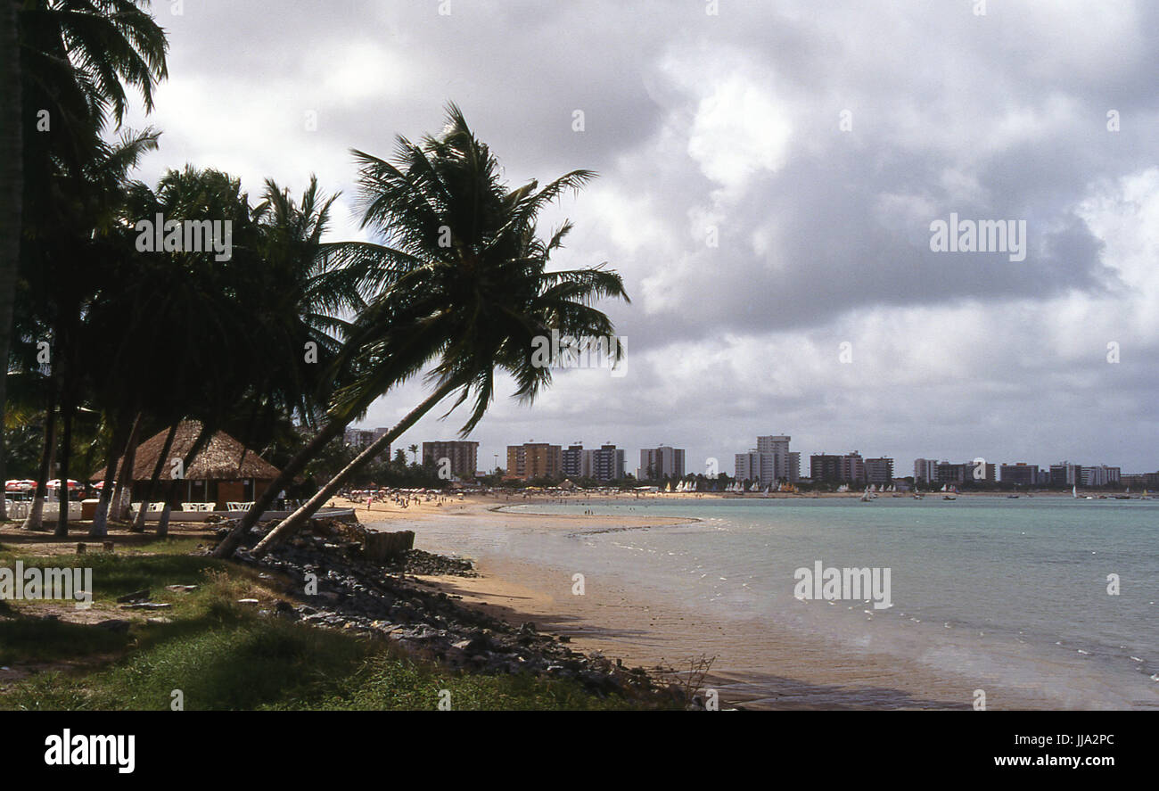 Beach of the Seven coconut trees; Alagoas; Maceió; Brazil Stock Photo ...
