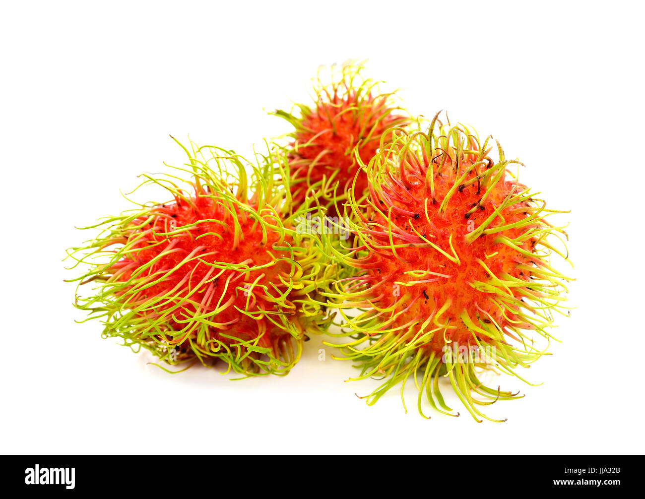 Fresh rambutan fruit on white background, asia fruit Stock Photo - Alamy
