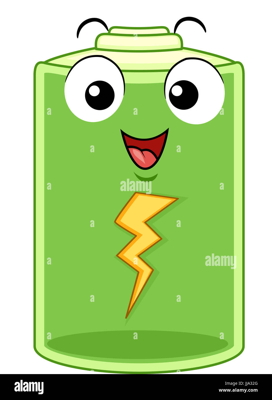 Mascot Illustration of a Happy Battery Pack Regaining its Energy After ...
