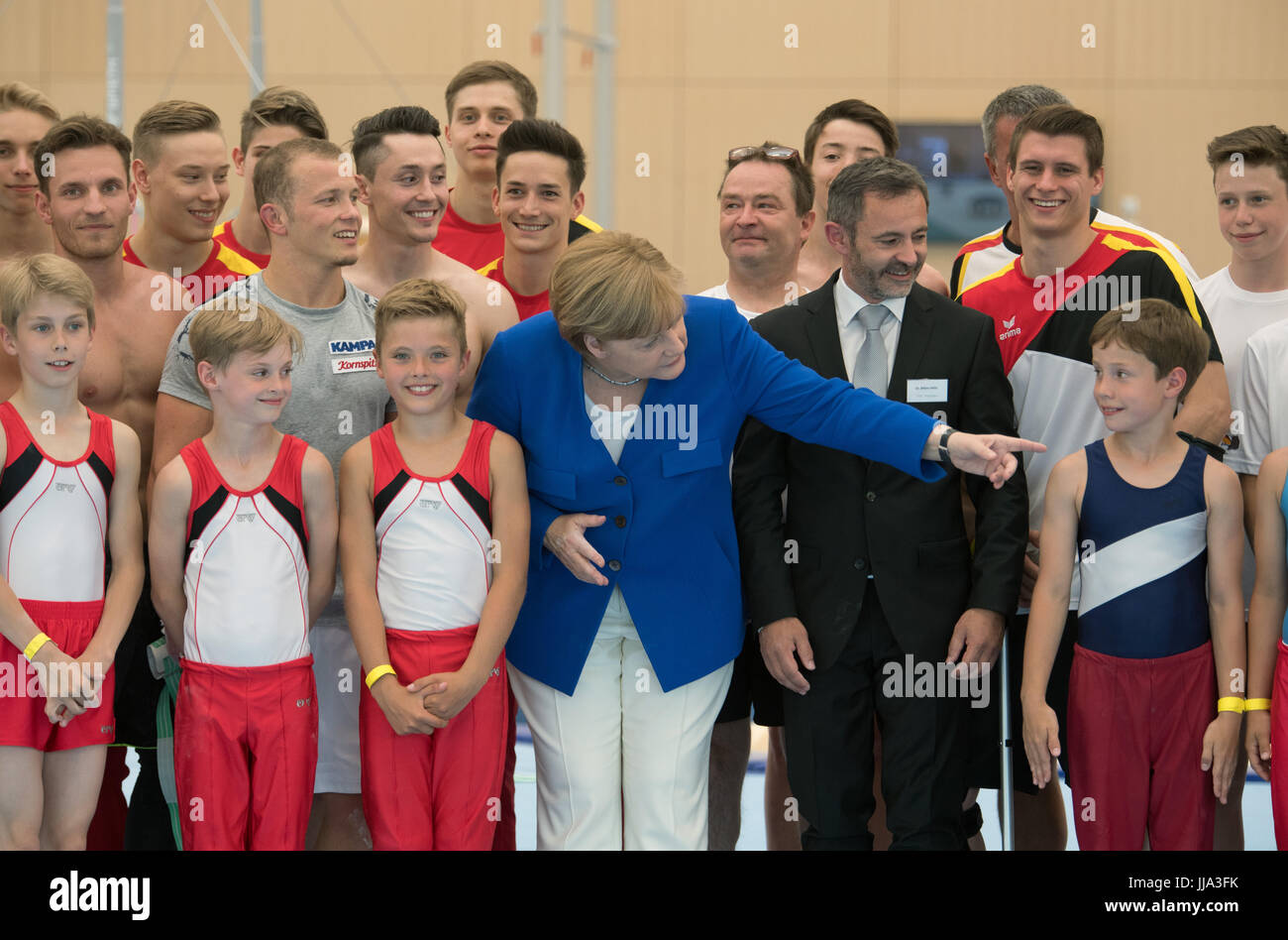 Kienbaum, Germany. 18th July, 2017. dpatop - German Chancellor Angela ...