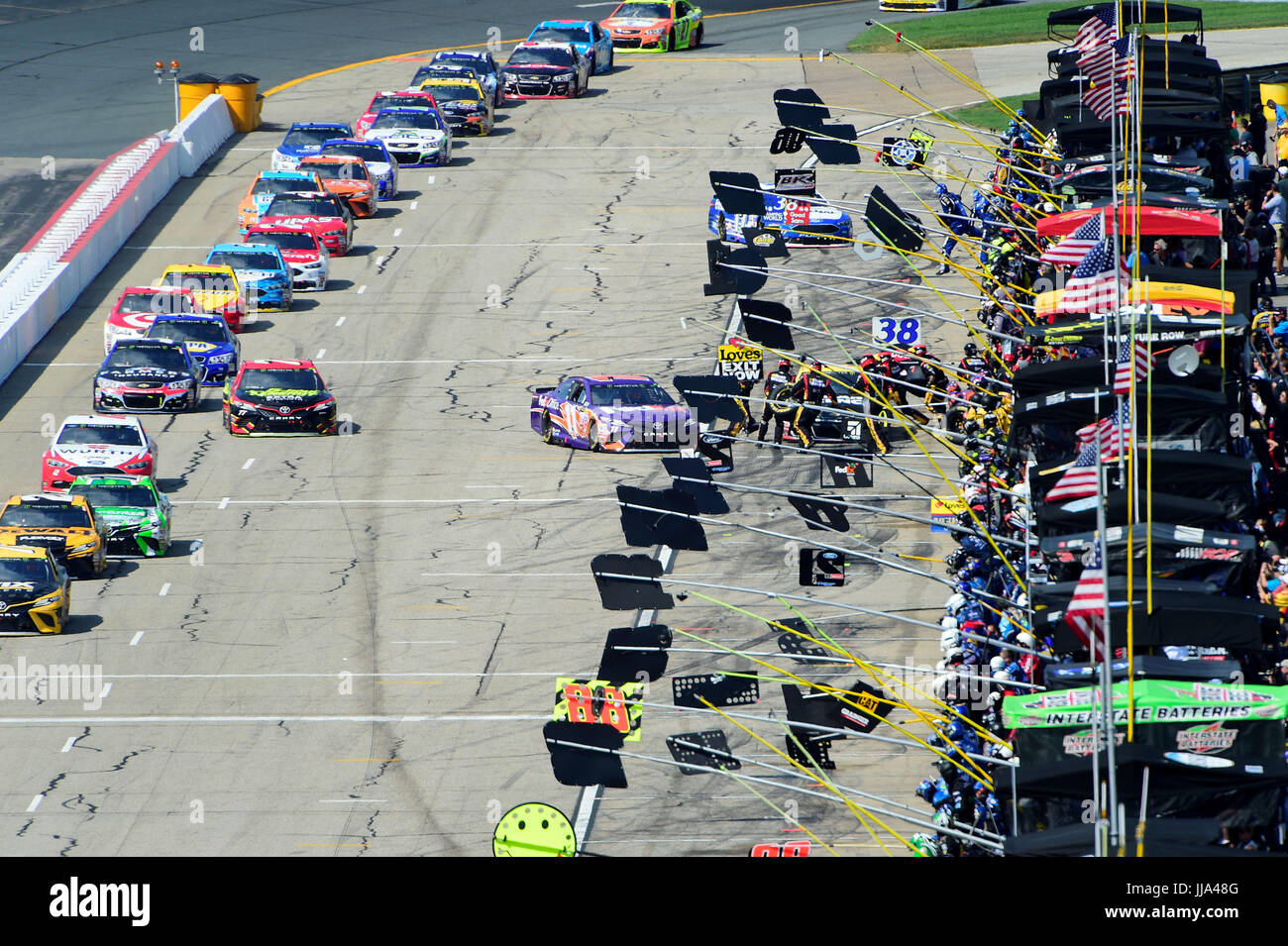 July 16, 2017 - Loudon, New Hampshire, U.S. - Denny Hamlin, Monster ...