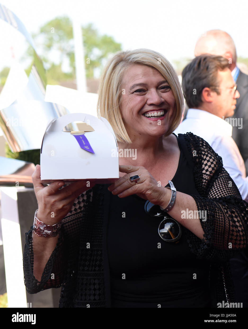 Aachen, Germany. 18th July, 2017. Chef Lea Linster from Luxembourg ...