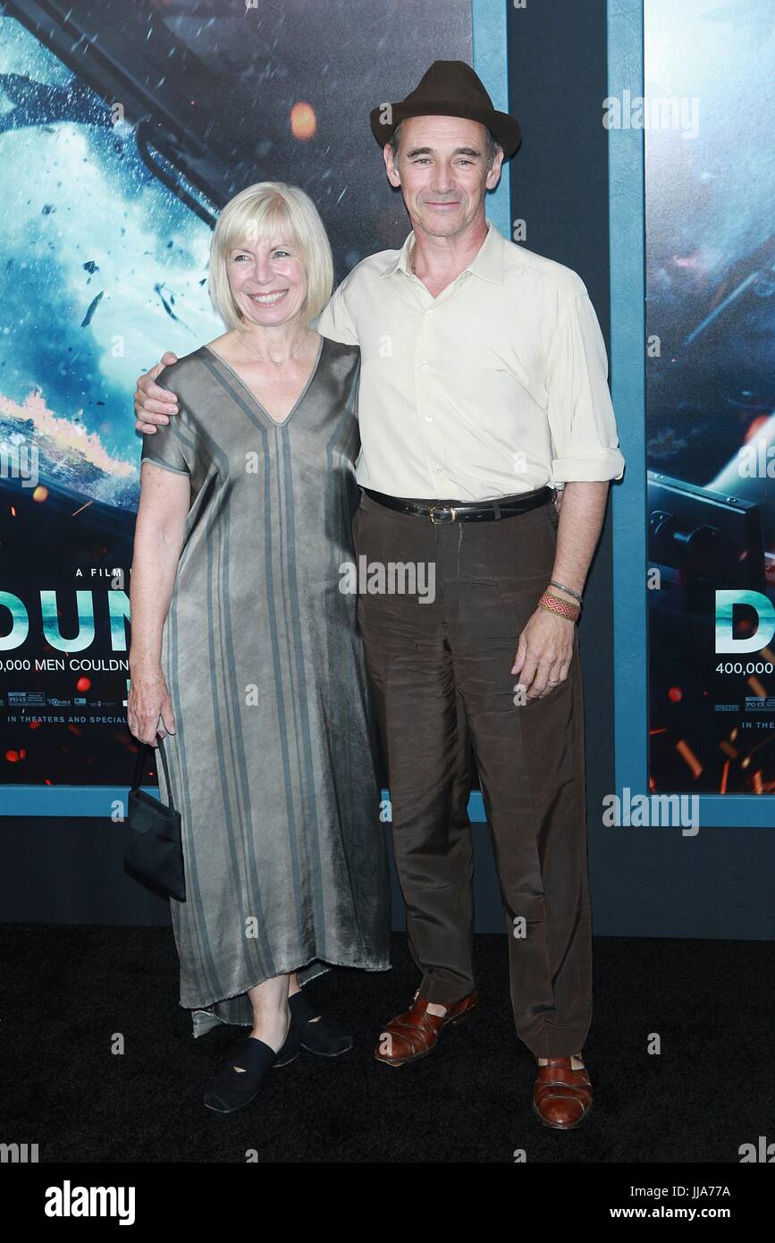 New York, NY, USA. 18th July, 2017. Claire van Kampen and Mark Rylance ...