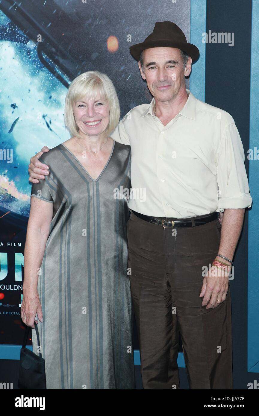 New York, NY, USA. 18th July, 2017. Claire van Kampen and Mark Rylance ...